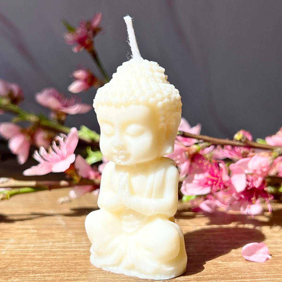Buddha Soy Wax Candle – Adorable Buddha Decorative Candle – Velarosa Studio